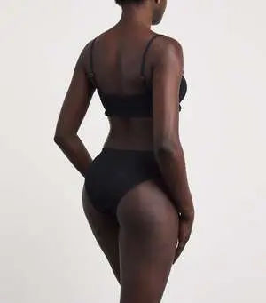 Ulla Johnson Smocked Bikini Bottom - Black