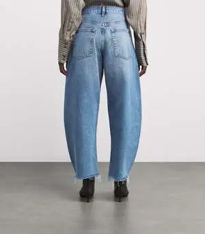 FRAME The Bubble Crop Jeans - Blue