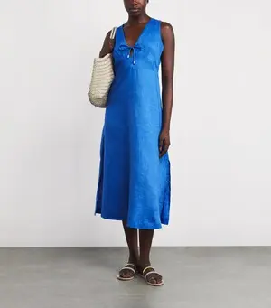 Heidi Klein Linen Skyros Midi Dress