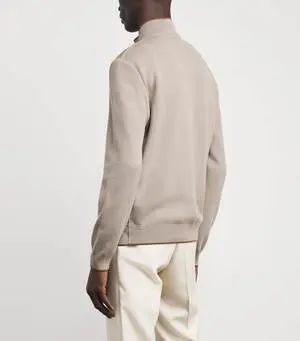 Canali Suede-front Hybrid Jacket - Beige