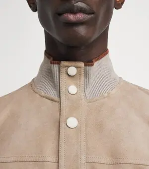 Canali Suede-front Hybrid Jacket - Beige