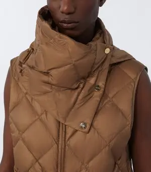 Max Mara Water-repellent Canvas Padded Collar