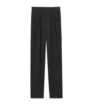 Saint Laurent Box Pleat Pants For Women