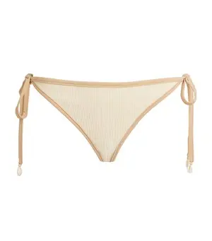 Johanna Ortiz Spiritual Retreat Triangle Bikini Bottom - Ivory