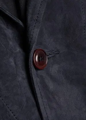 Polo Ralph Lauren Single-breasted Suede Jacket