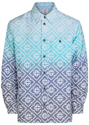 Casablanca Logo-monogrammed Woven Overshirt