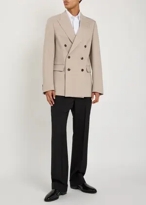 Dries Van Noten Barry Double-breasted Woven Blazer