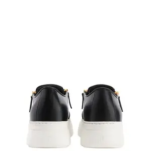GIUSEPPE ZANOTTI Gz Mike Zip Leather Slip-on Sneakers - Black