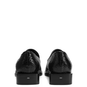 GIUSEPPE ZANOTTI Leather Loafers With Reptile-skin Inserts