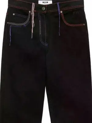MSGM Contrast-stitch Trousers