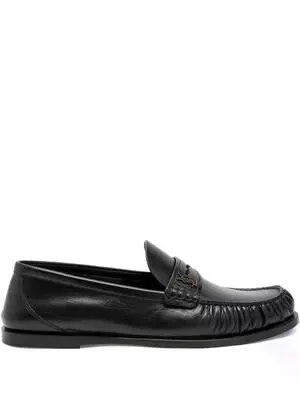 Saint Laurent Round Toe Loafers For Men
