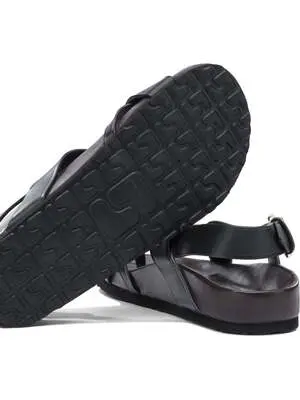 Soeur Mexico Leather Sandals - Black