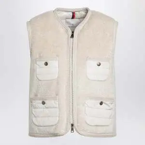 Moncler Mimosa Fleece Gilet - Beige