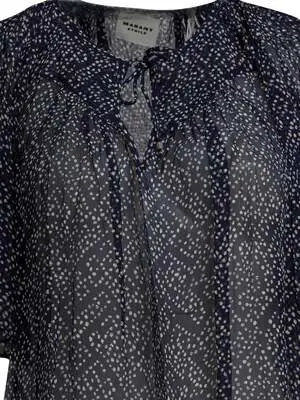 MARANT ETOILE Neslya Viscose Blouse - Blue