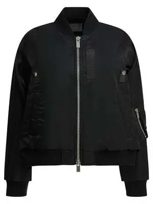 SACAI Nylon Zippered Bomber Jacket