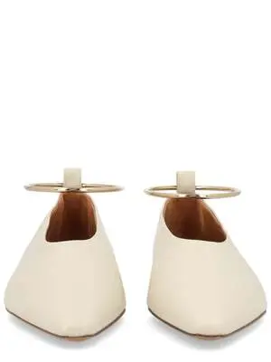 JIL SANDER Ballerina With Anklet - Beige