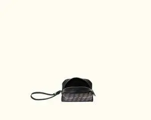 AU DEPART Hexagon Pouch 15 - Noir/noir