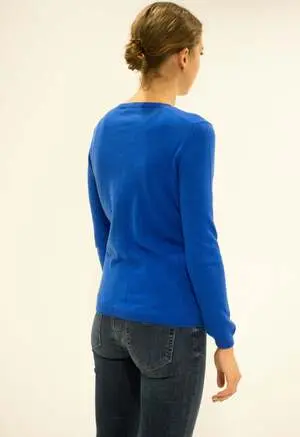 LA ROSE Cashmere Cardigan - Bluette