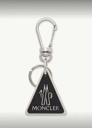 Moncler Triangle Key Ring - Black