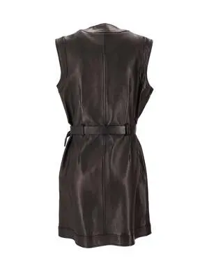 LA ROSE Leather Dress