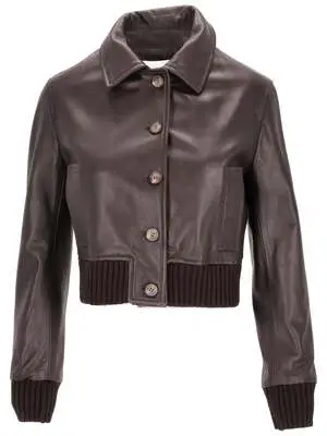 La Rose Leather Outerwear For Women