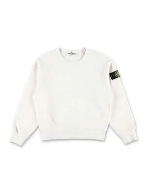 Stone Island Raglan Sleeve Fleece Cotton Sweatshirt