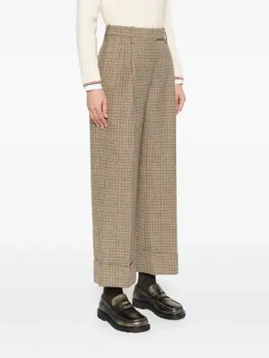 Thom Browne High-waisted Double Pleat Trouser - Brown