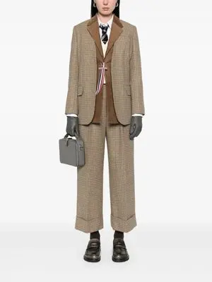 Thom Browne High-waisted Double Pleat Trouser - Brown