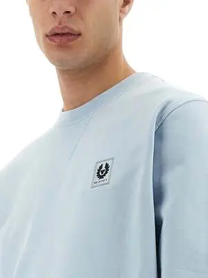 Belstaff Sweatshirt With Logo Patch - Azure