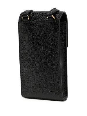 Thom Browne Pebble Grain Leather Phone Holder