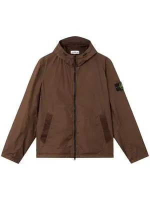 Stone Island Hooded Jacket - Brown