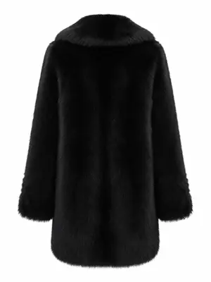 LA ROSE Montone Pelo Lungo Fur Coat