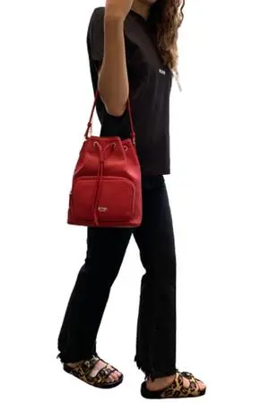 LA ROSE Large Sacchetto Bag - Red
