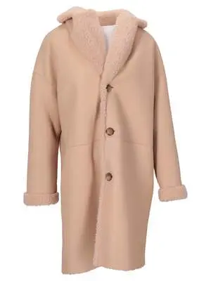 LA ROSE Short Shearling Coat