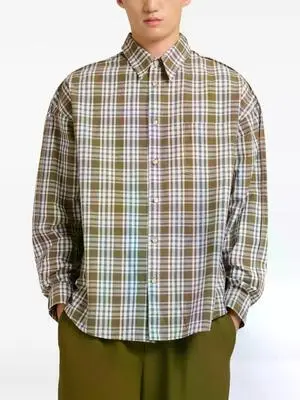 Marni Checked-pattern Long-sleeve Shirt