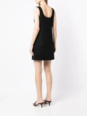 PAROSH V-neck Mini Shift Dress