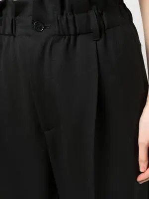 PAROSH Paper Bag Waist Straight Leg Trousers