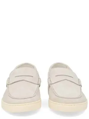 Brunello Cucinelli Suede Loafer - Grey