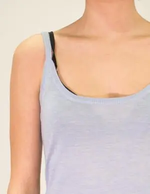 LA ROSE Tank Cash/silk - Sky
