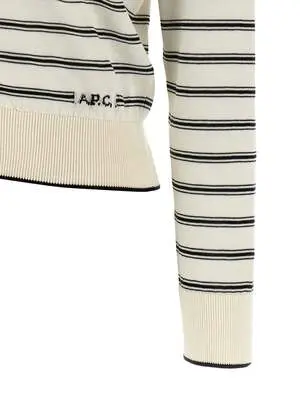 A.p.c. Striped Cotton Cardigan