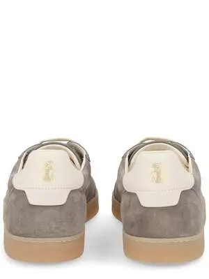 Brunello Cucinelli Suede Low Top Sneakers - Grey