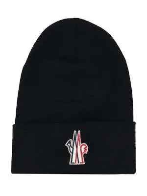 Moncler Ribbed Beanie - Black