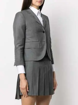 Thom Browne Notched Lapel Single Breasted Blazer