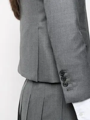 Thom Browne Notched Lapel Single Breasted Blazer