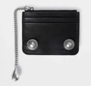 ANN DEMEULEMEESTER Bep Small Wallet Vintage Lux Grained Leather - Black