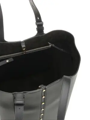 GOLDEN GOOSE Shopping 24.7 N/s Smooth Calfskin Leather Body - Black