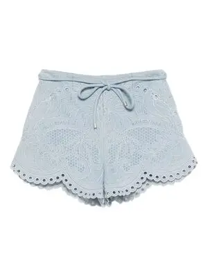 Zimmermann Daylight Denim Shorts - Clear Blue