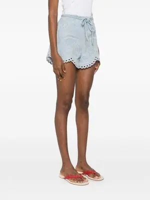 Zimmermann Daylight Denim Shorts - Clear Blue