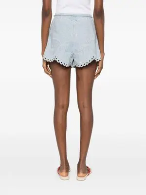 Zimmermann Daylight Denim Shorts - Clear Blue