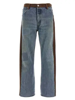 B Sides Paneled Jeans For Women